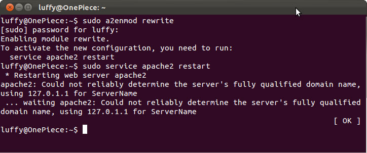 Activar Mod Rewrite De Apache En Ubuntu